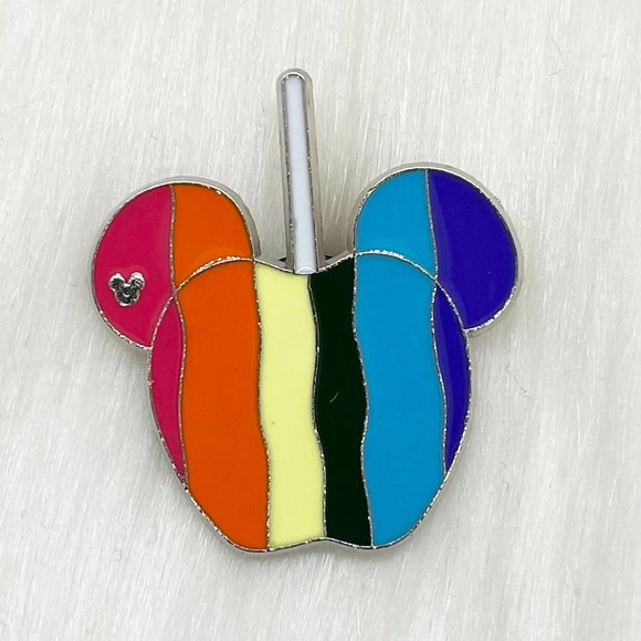 Disney | Jewelry | 525 Disney Rainbow Mickey Candy Apple Pin | Poshmark